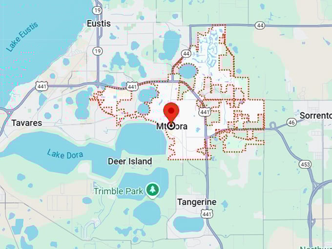 16. mt dora, fl map