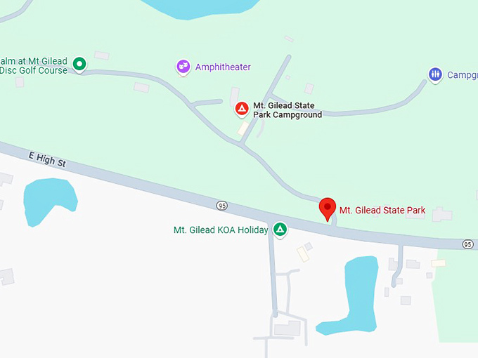 16. mt. gilead state park map