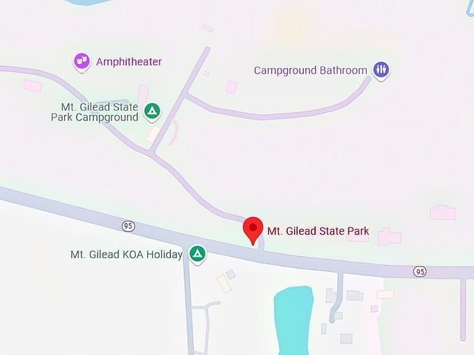 16. mt. gilead state park map