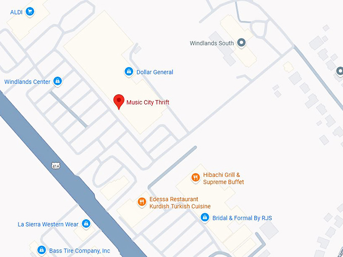 16. music city thrift map