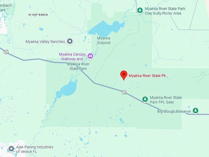 16. myakka river state park map