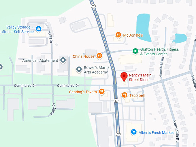 16. nancy's main street diner map