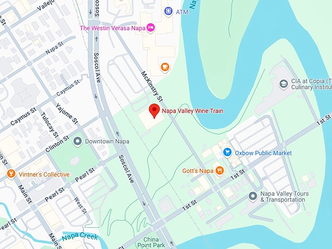 16. napa valley wine train map