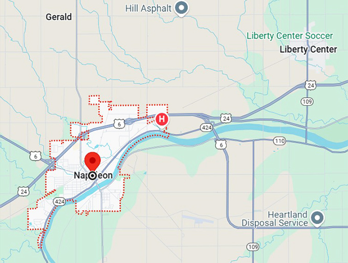 16. napoleon, oh map