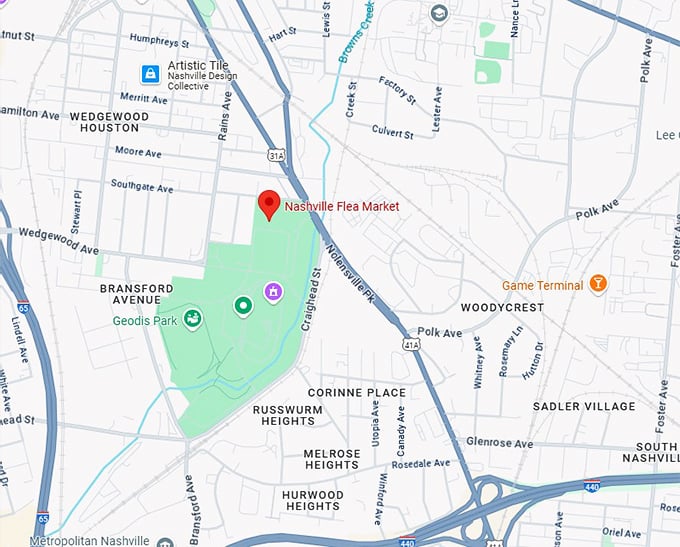 16. nashville flea market map