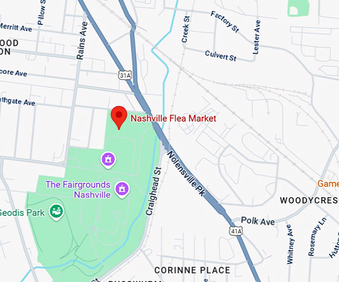 16. nashville flea market map