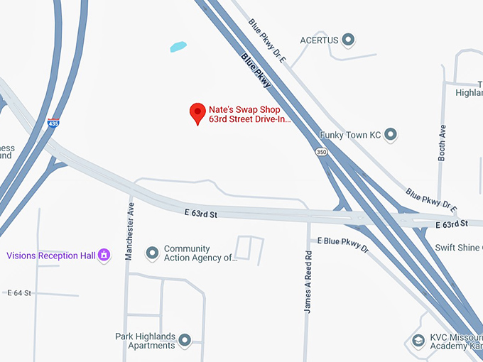 16. nate's swap shop 63rd street drive in flea market map