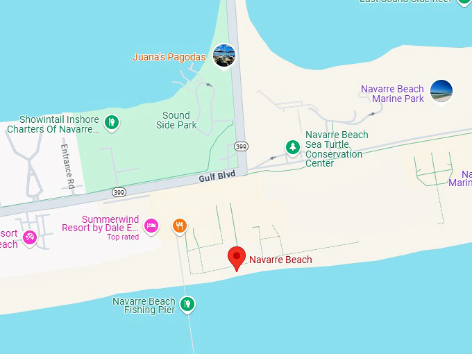 16. navarre beach map