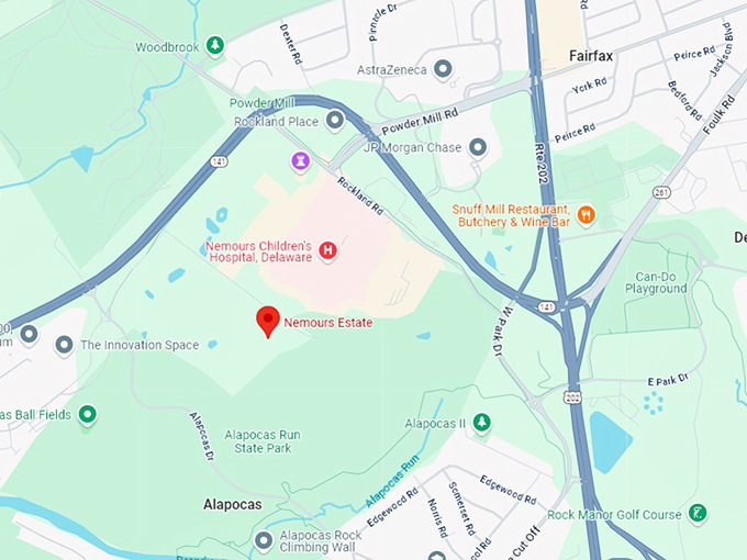 16. nemours estate map
