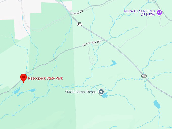 16. nescopeck state park map