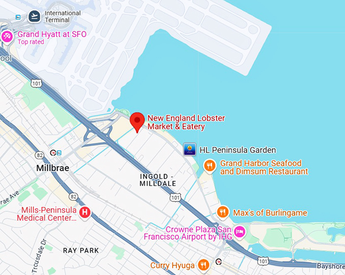 16. new england lobster market & eatery map
