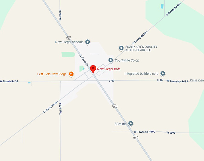 16. new riegel cafe map