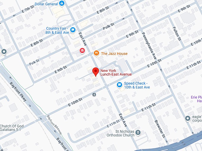 16. new york lunch east avenue map