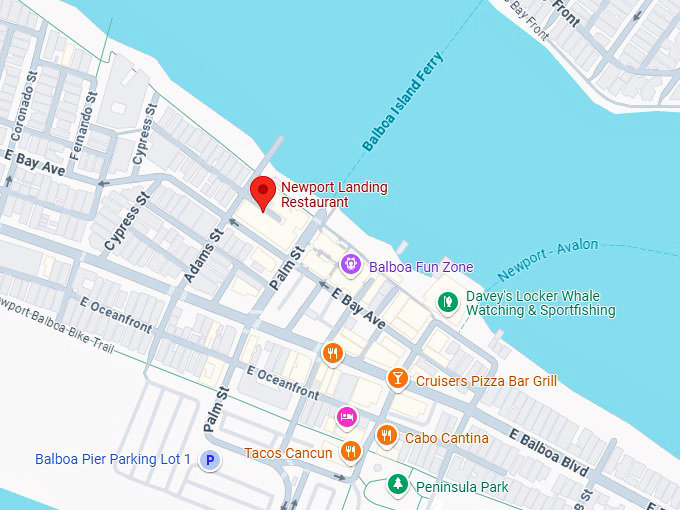 16. newport landing restaurant map