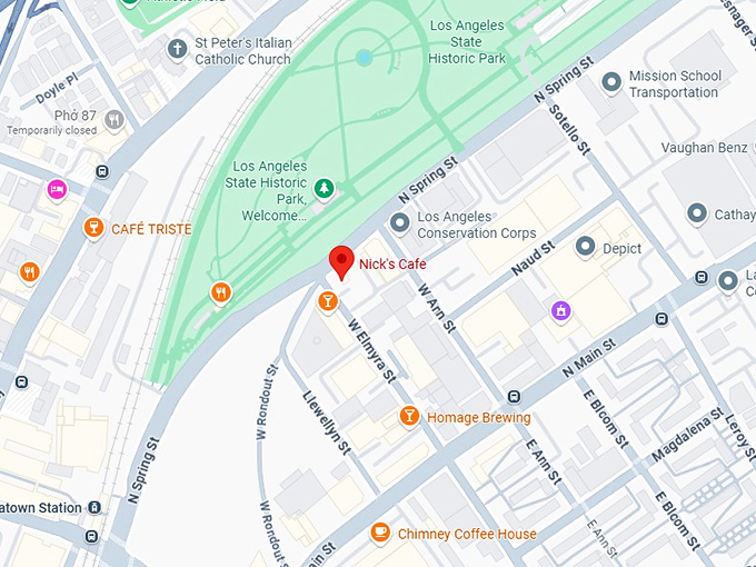 16. nick&rsquo;s cafe map