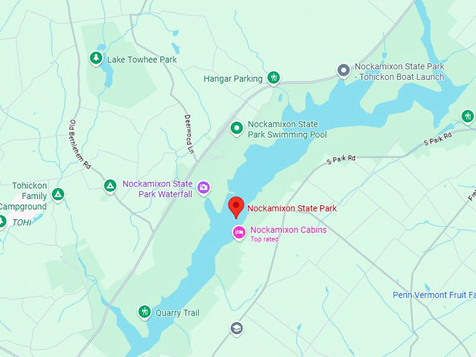 16. nockamixon state park map