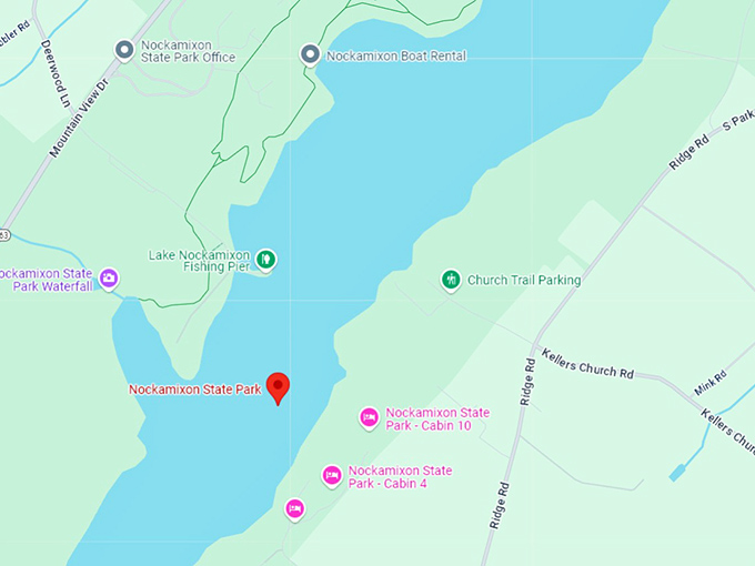 16. nockamixon state park map