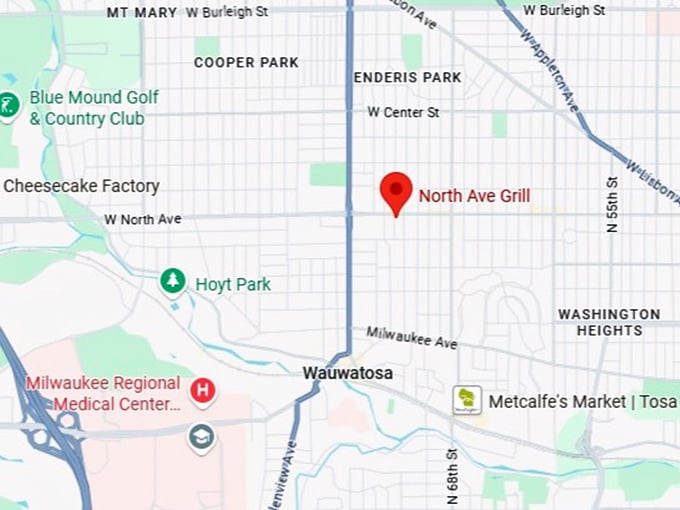 16. north avenue grill map