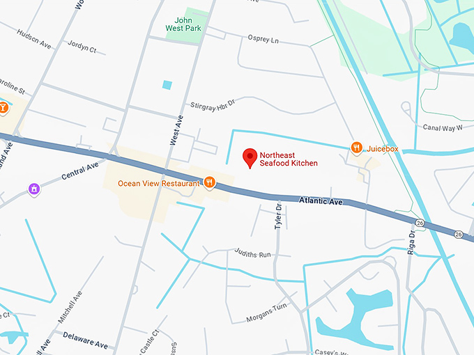 16. northeast seafood kitchen map