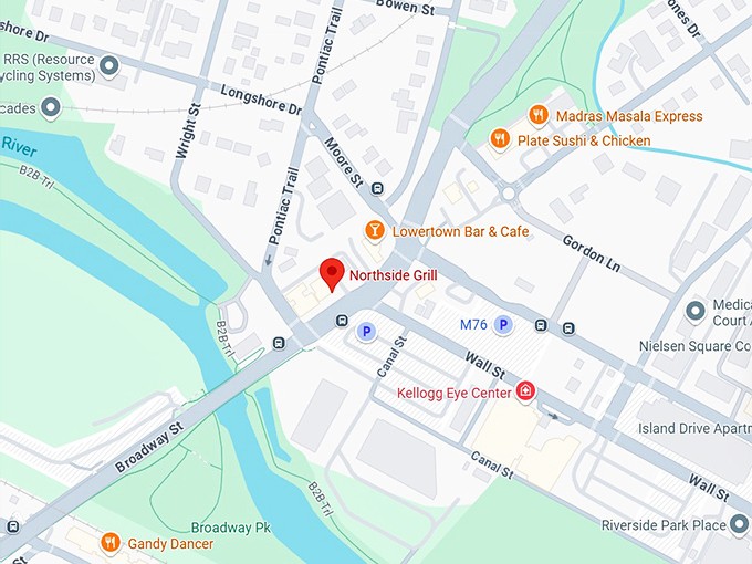 16. northside grill map