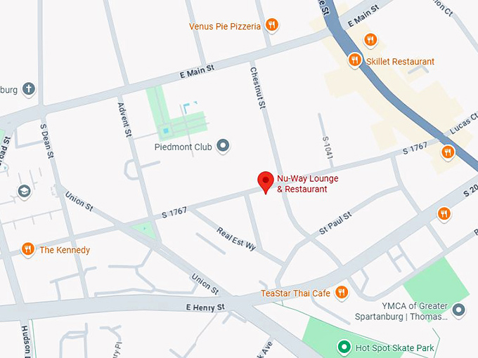 nu way lounge & restaurant map