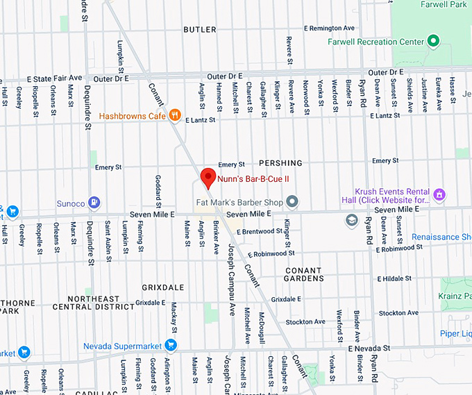 16. nunn's bar b cue ii map