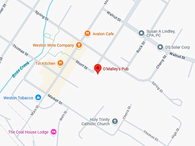 16. o'malley's pub map