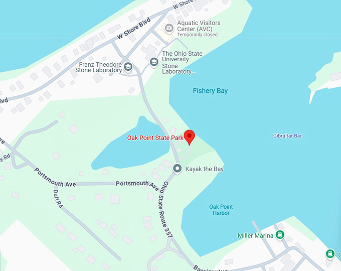 16. oak point state park map