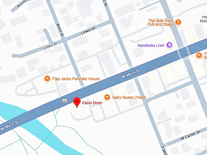16. oasis diner map