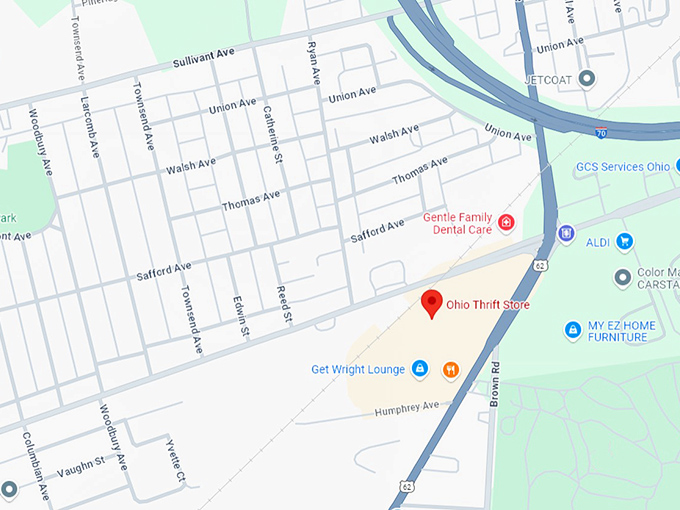 16. ohio thrift store map