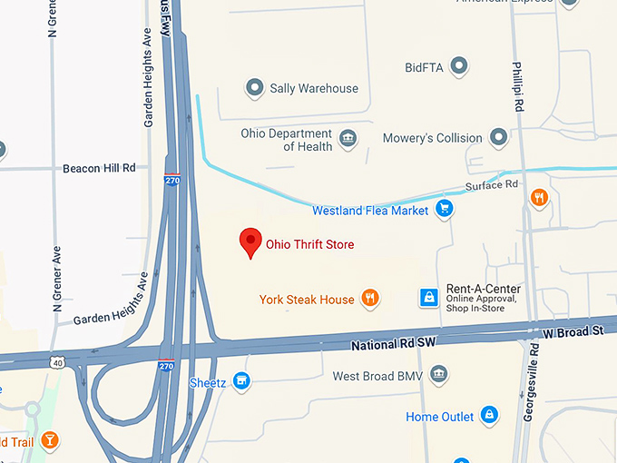 16. ohio thrift store map