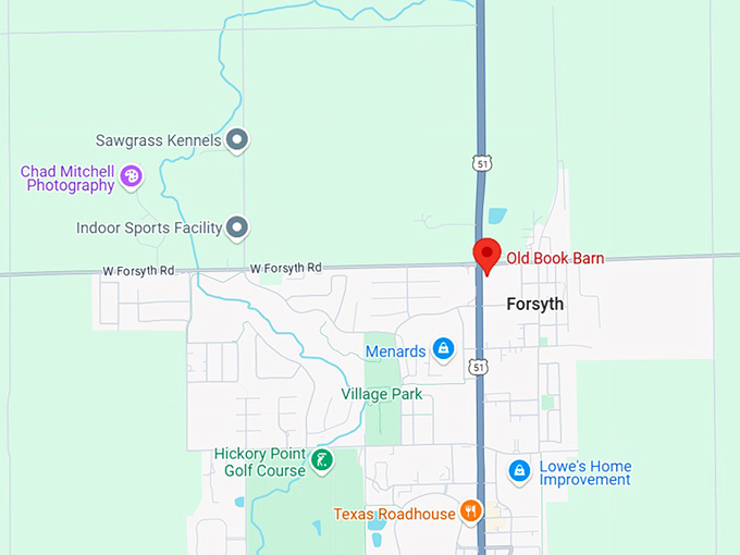 16. old book barn map