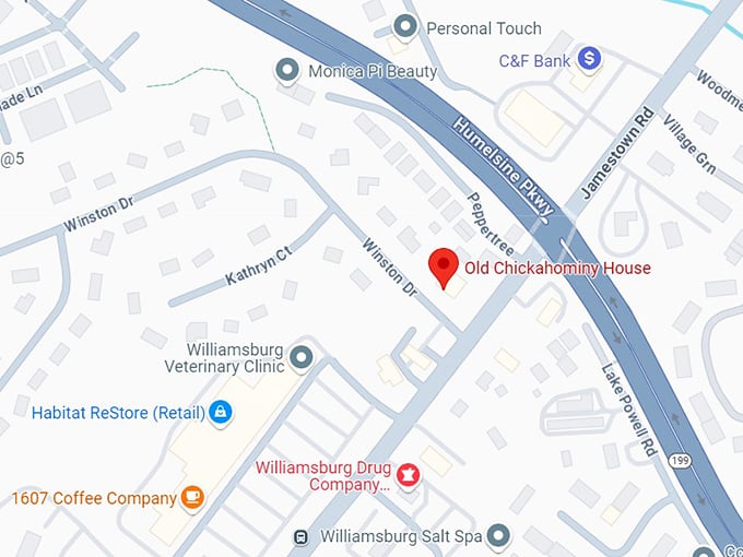 16. old chickahominy house map