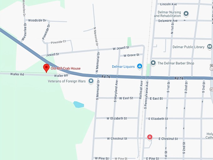 16. old mill crab house map