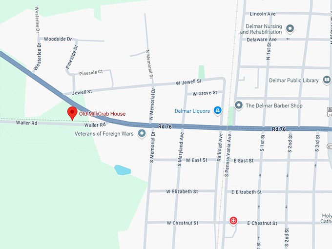 16. old mill crab house map