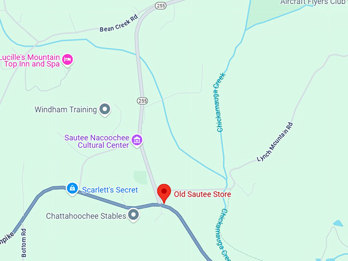 16. old sautee store map