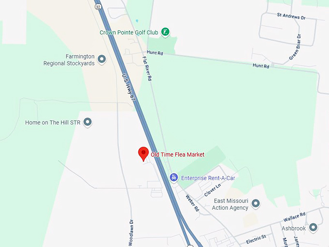 16. old time flea market map