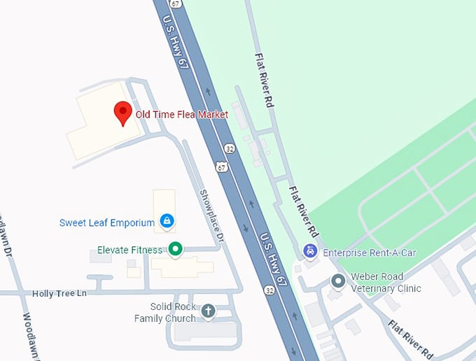 16. old time flea market map