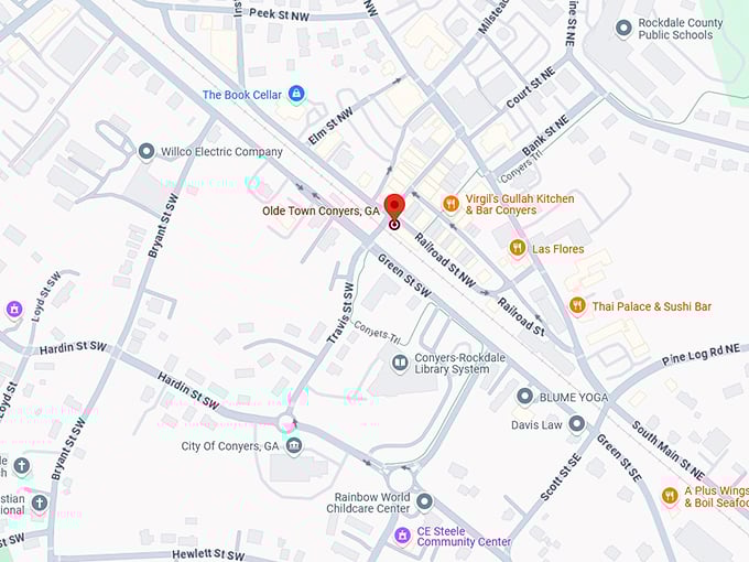 16. olde town conyers, ga map