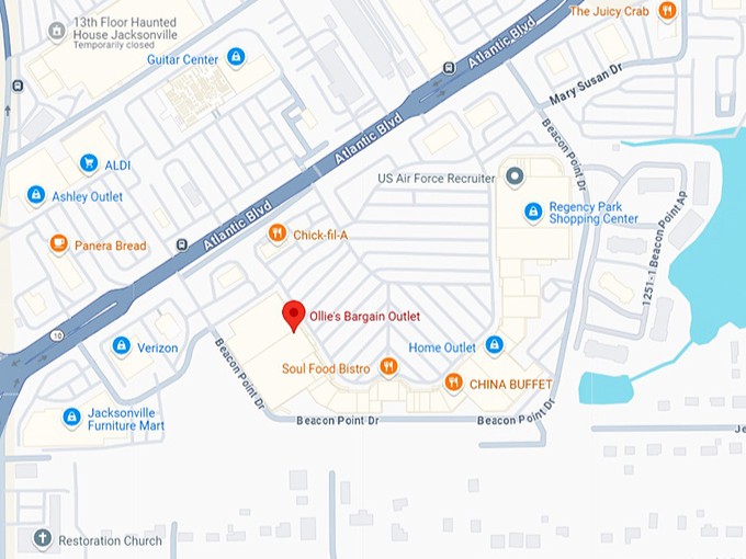 16. ollie&rsquo;s bargain outlet (9400 atlantic blvd #101) map
