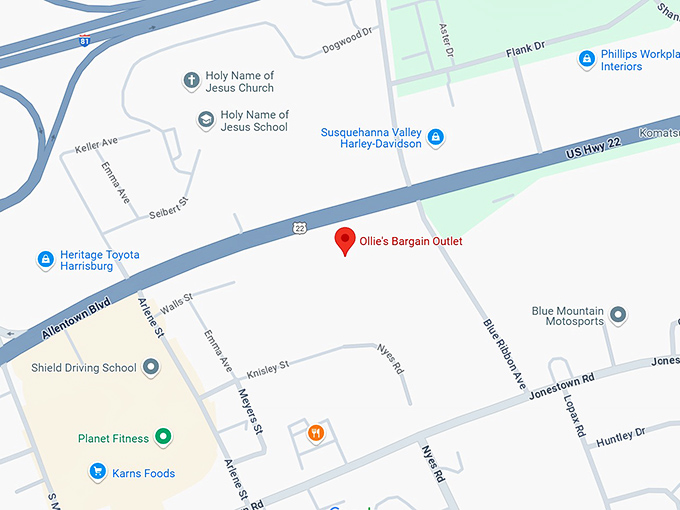 16. ollie's bargain outlet map