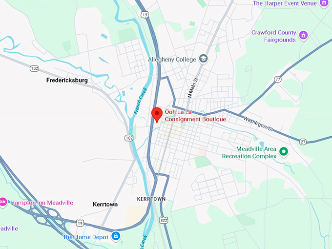 16. ooh la la consignment boutique map