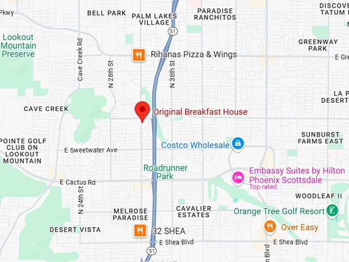 original breakfast house map