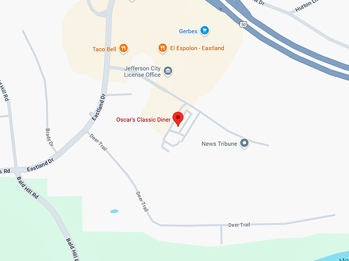 16. oscar's classic diner map
