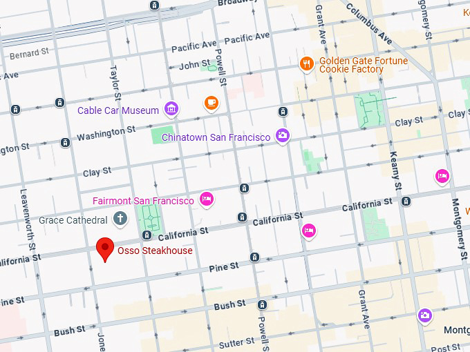 16. osso steakhouse map
