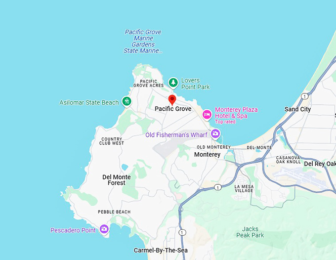 pacific grove map