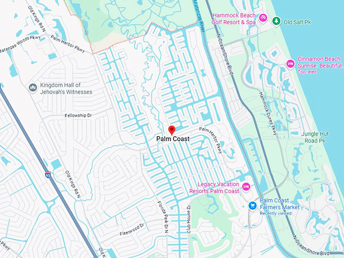 16. palm coast fl map
