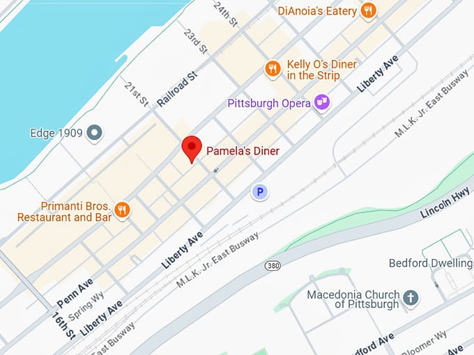 16. pamela&rsquo;s diner map