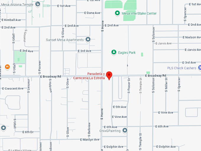 16. panader&iacute;a y carnicer&iacute;a la estrella map