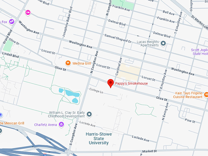 16. pappy&rsquo;s smokehouse map